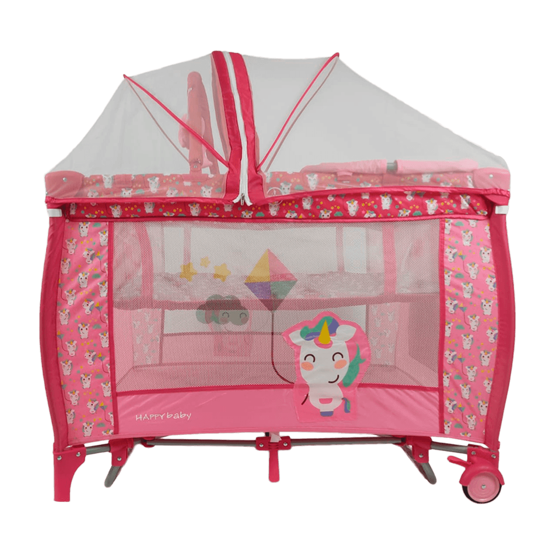 Corral Mecedora Miami Rosado - Happy Baby Happy Baby - Pepe Ganga